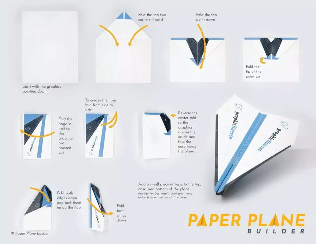 Bomber | Custom PDF Paper Airplane Template