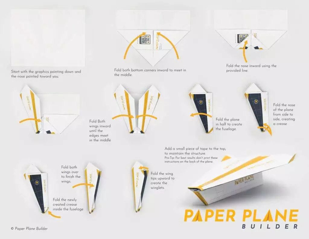 Dart Custom PDF Paper Airplane Template