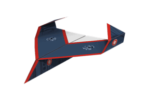 Stunt Jet Paper Airplane Template, Details and Instructions