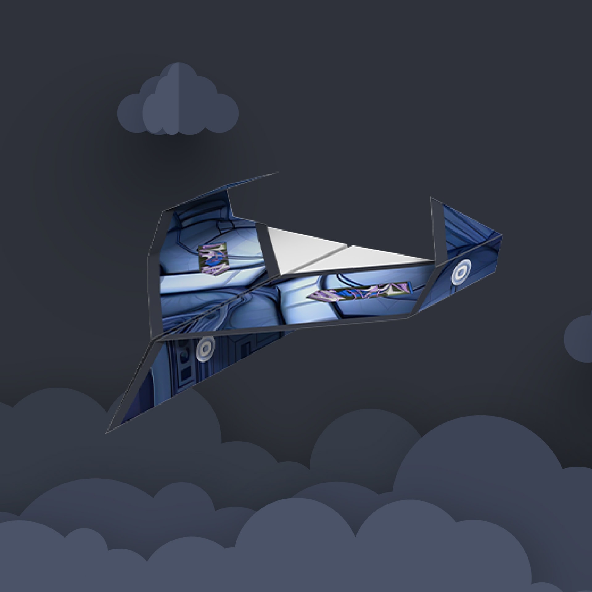 Stunt Jet Paper Airplane Template, Details and Instructions